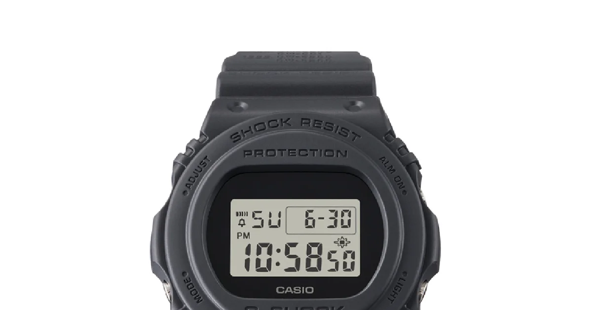 【Gallery】Gショック40周年記念モデル｜歴代名品の型番をバンドに刻んだ逸品「リマスター ブラック」 | UOMO