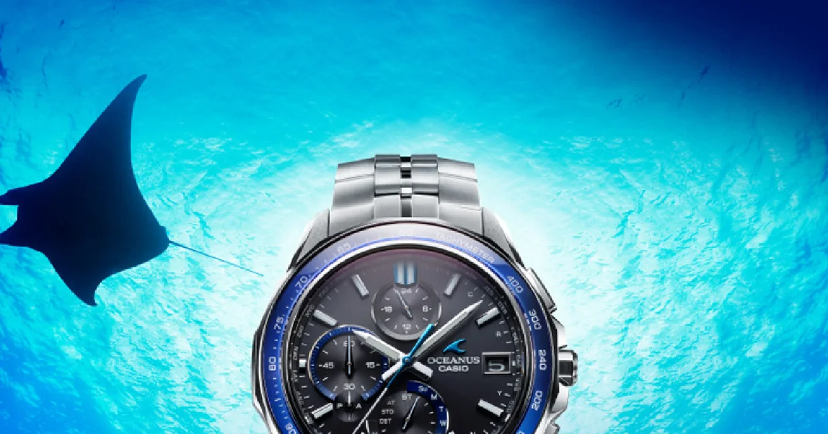 【Gallery】Gショックだけじゃない。カシオのもうひとつの人気モデル「オシアナス マンタ」に新作 | UOMO
